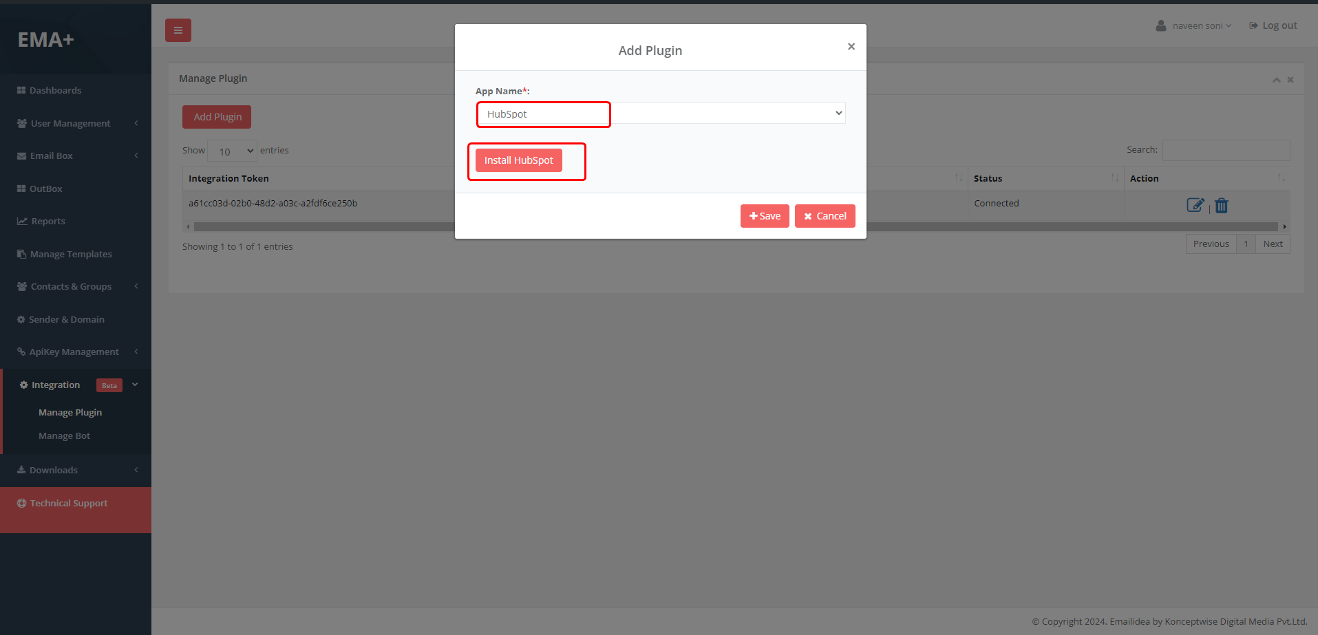 Install And Sync You Data In HubSpot - Emailidea